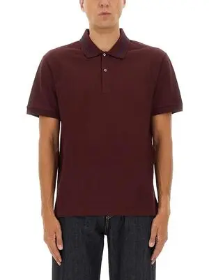 Alexander McQueen Polo Shirt With Logo - Bordeaux