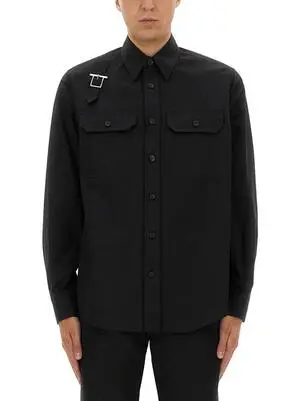 Alexander McQueen Alexander Mc Queen Jacket Shirt With Harness - Black