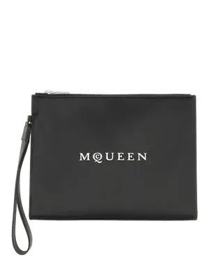 Alexander McQueen Alexander Mc Queen Pouch With Logo - Black