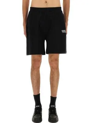 Helmut Lang Shorts With Logo - Black