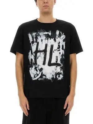 Helmut Lang Scribble T-shirt - Black