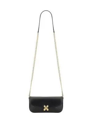 Alexander McQueen Small 'skull Flower' Bag - Black