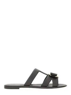 FERRAGAMO Slide Sandal - Black