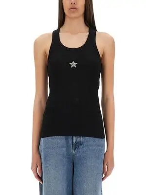 Stella McCartney Crystal Star Tank Top - Black