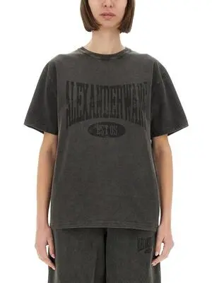 Alexander Wang Logo Print T-shirt - Black