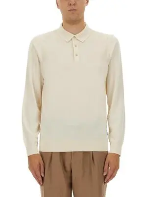 Hugo Boss Knitted Polo - Ivory