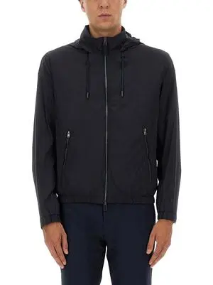 Hugo Boss Water Repellent Windbreaker - Blue