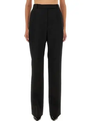 TOM FORD Pleated Wool Pants - Black