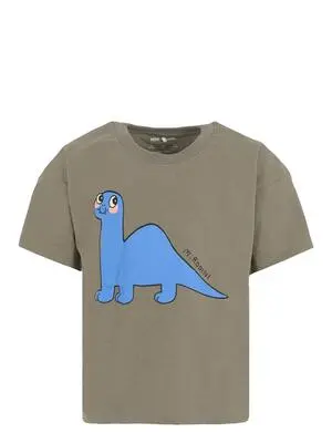 MINI RODINI Brontosaurus T-shirt - Grey