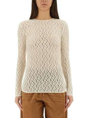 Isabel Marant Gaelle Lace Top - Powder
