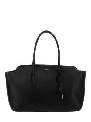 TOM FORD Large Leather Tote - Black