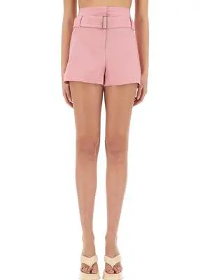 MSGM Belted Shorts - Pink