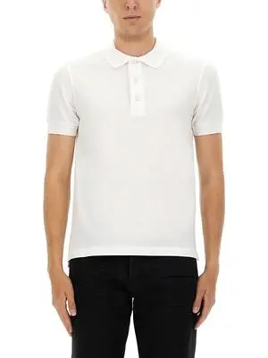 TOM FORD Pique Polo - White