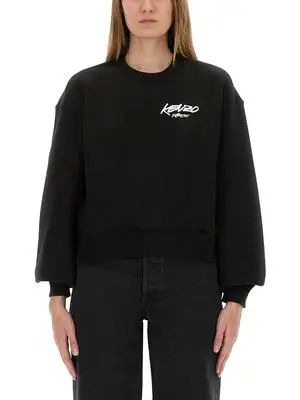 Kenzo Oversized Cotton Sweatshirt - Black
