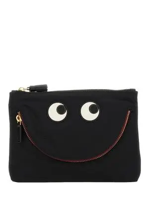 ANYA HINDMARCH Happy Eyes Pouch - Black