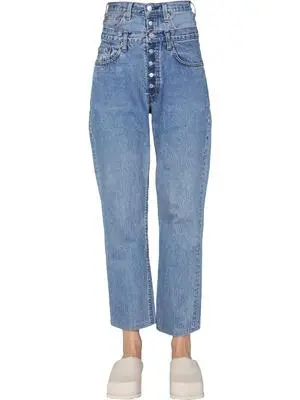1/OFF Remade Levi's Double Waist Jeans - Denim