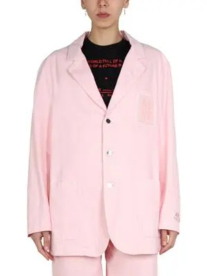 Raf Simons Logo Patch Jacket - Pink