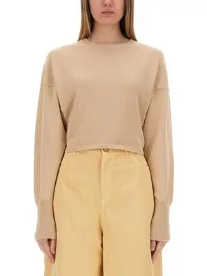 ALYSI Cropped Shirt - Nude