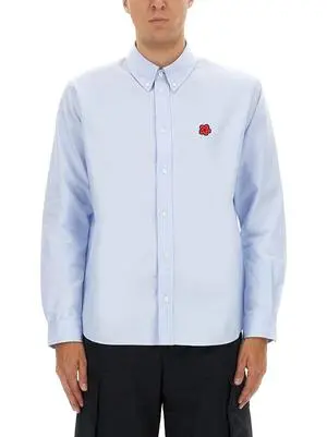 Kenzo Cotton Shirt - Azure