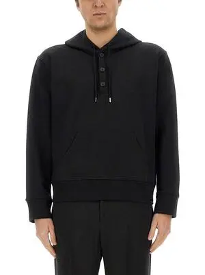 COURREGES Hooded Sweatshirt - Black