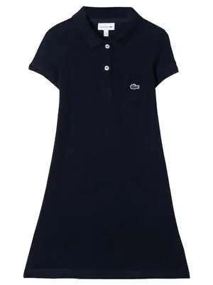 Lacoste Cotton Polo Shirt Dress - Blue