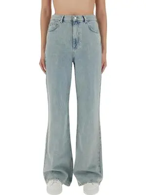 Moschino Wide Leg Jeans - Denim