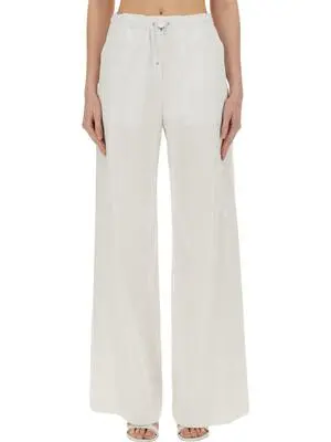 Moschino Wide Leg Trousers - White