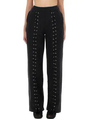 Remain Birger Christensen Lace Detailed Sports Pants - Black