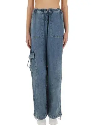 Moschino Wide Fit Cargo Jeans - Denim