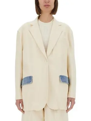 Moschino Relaxed Fit Urban Jacket - Ivory