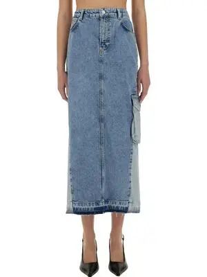 Moschino Long Skirt - Denim