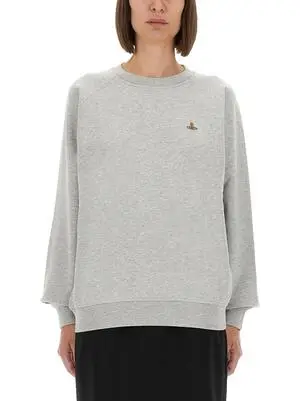 VIVIENNE WESTWOOD Raglan Sleeve Sweatshirt - Grey