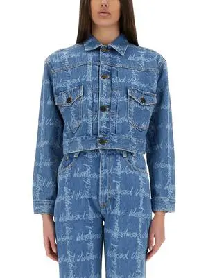 VIVIENNE WESTWOOD Cropped Marlene Jacket - Denim