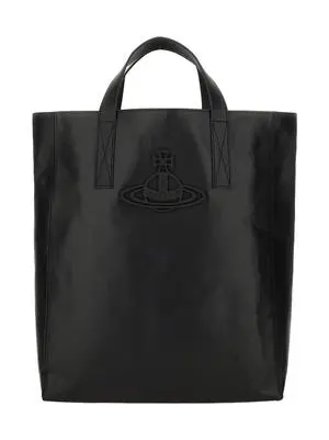 VIVIENNE WESTWOOD Medium 'sarah' Tote Bag - Black