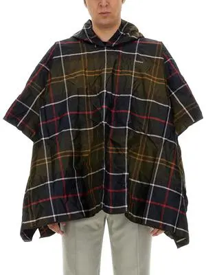 Barbour Poncho With Tartan Pattern - Multicolour