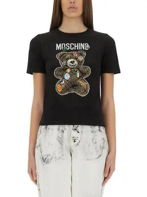 Moschino Teddy Bear Cotton Sweater - Black