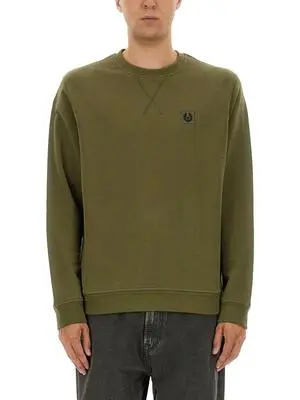 Belstaff Sweatshirt With Logo Patch - Green