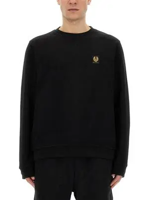 Belstaff Sweatshirt With Logo Patch - Black