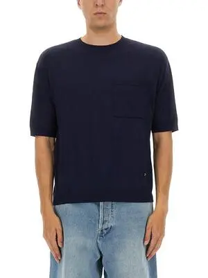 Moschino Wool And Silk Sweater - Blue