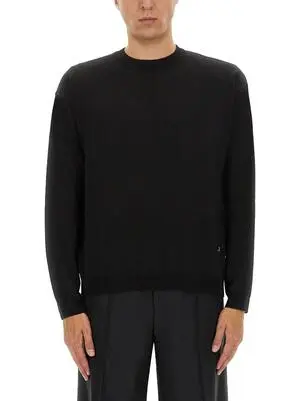 Moschino Wool And Silk Pullover - Black