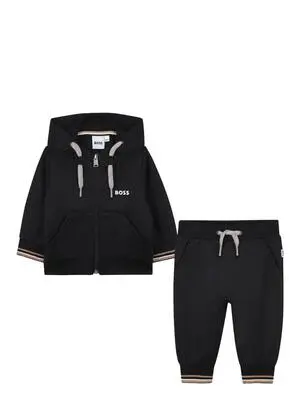 BOSS Cardigan Set With Pants - Black