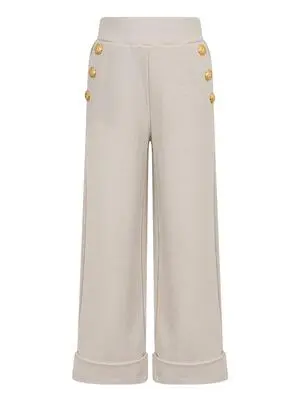 Balmain Baggy Pants With Buttons - Beige