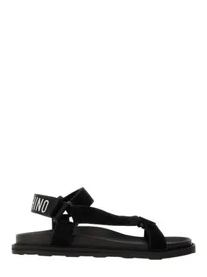Moschino Logo Sandals - Black