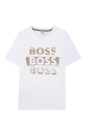 BOSS T-shirt With Logo - White