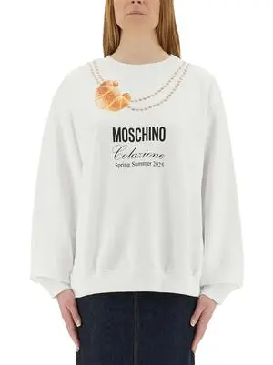 Moschino Regular Fit Sweatshirt - White