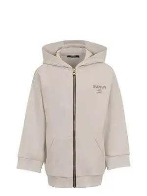 Balmain Cotton Sweatshirt - Beige