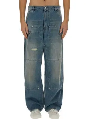 Moschino Wide Leg Jeans - Denim