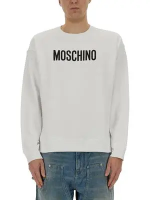Moschino Logo Sweatshirt - White