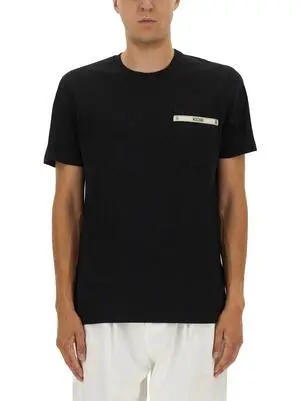 Moschino T Shirt With Logo Ribbon - Black