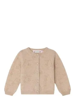 Bonpoint Cashmere Cardigan - Beige